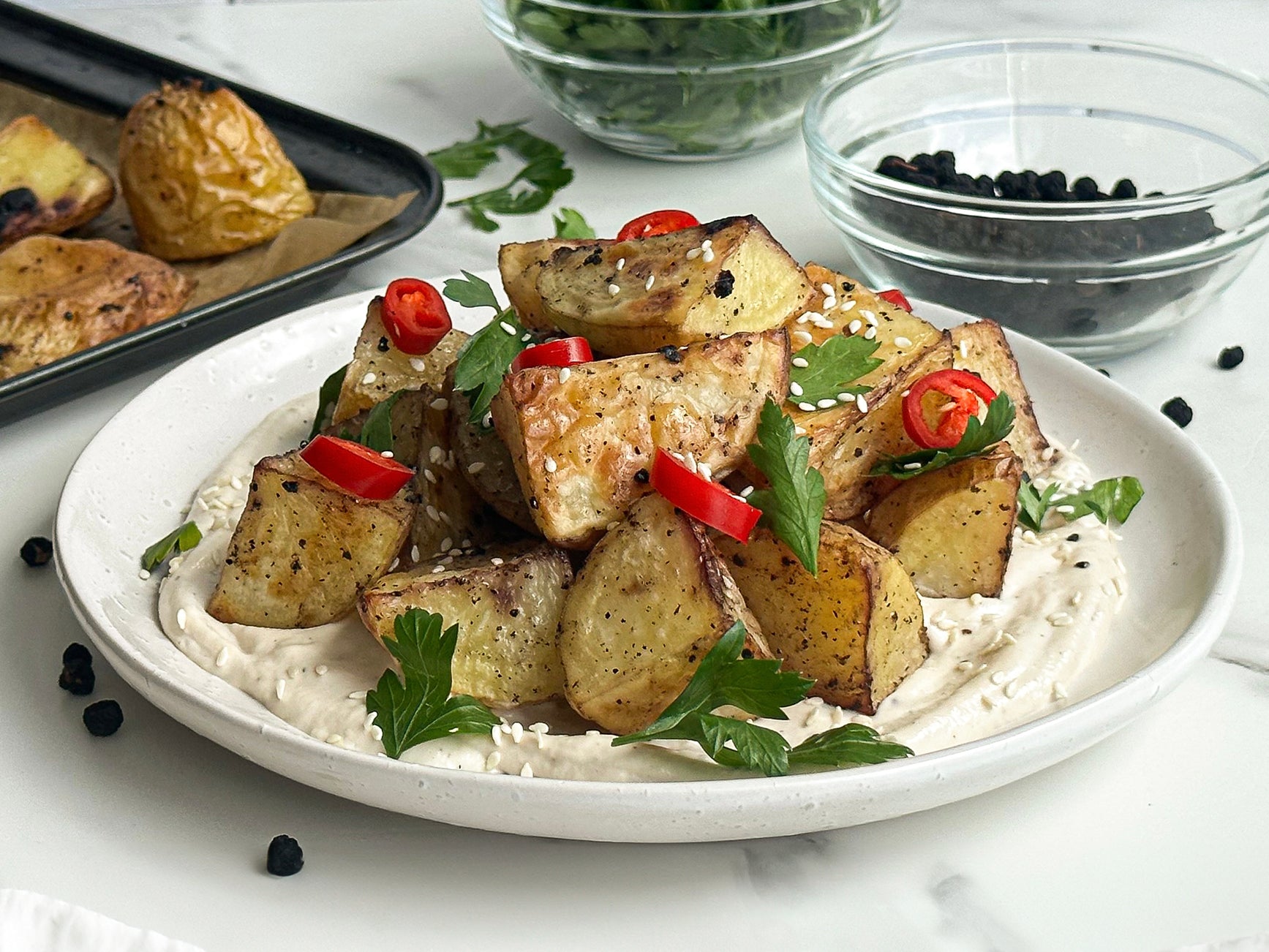 NATIVE EATING: SPICY ROAST POTATOES – Bondi Wash