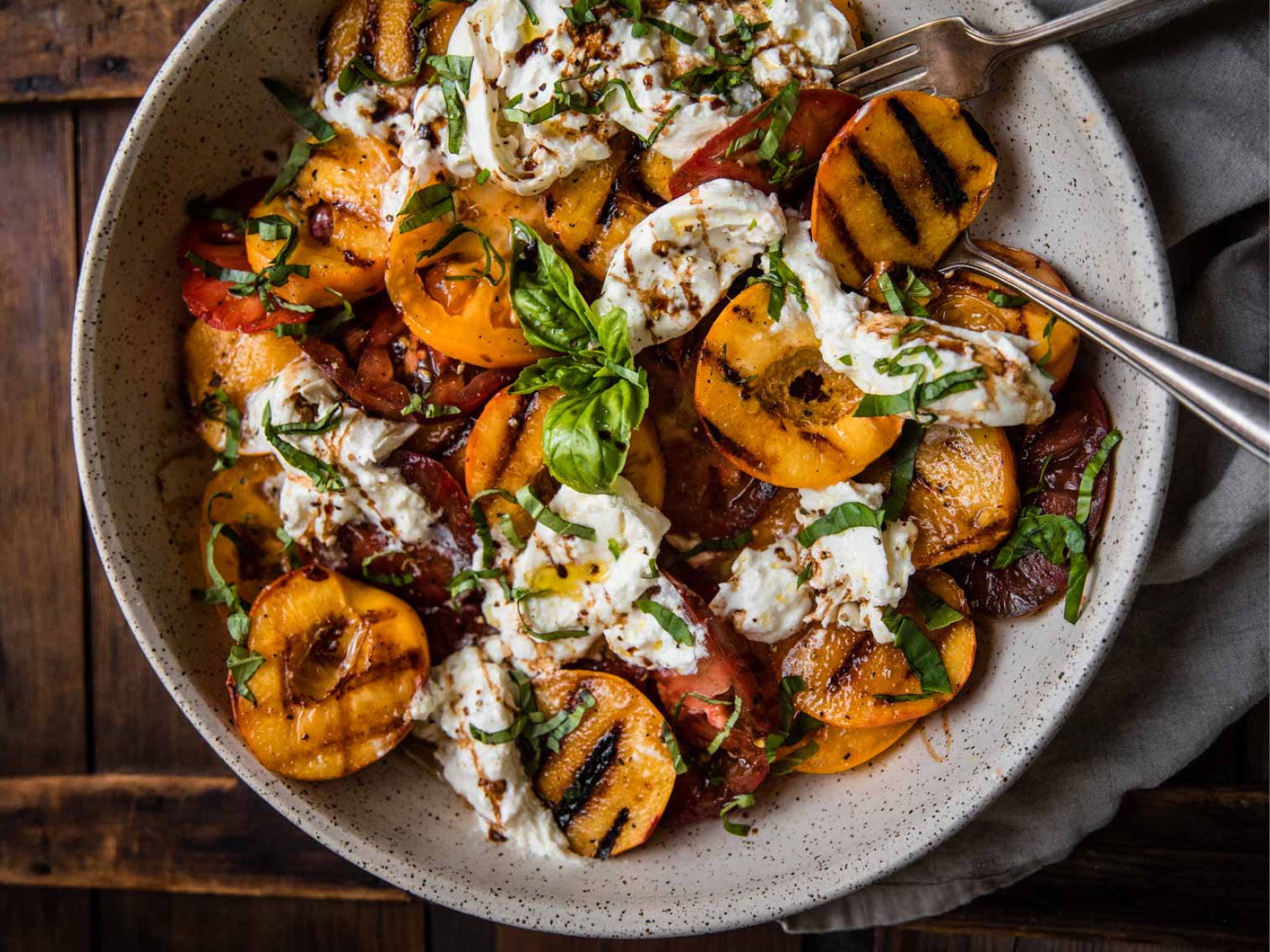 NATIVE EATING: ROASTED PEACH & MOZZARELLA – Bondi Wash